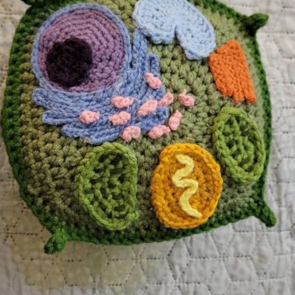 Plant Cell Eukaryotic Mini Pillow Crochet Pattern! PATTERN ONLY! PDF ...