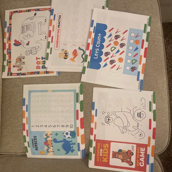 Preschool Pre-k + Kindergarten Learning Bundle, Activity Worksheets ...