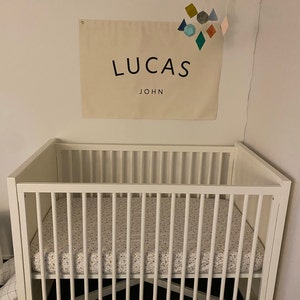 Baby Name Flag Canvas Flag Nursery Name Sign Custom Name - Etsy