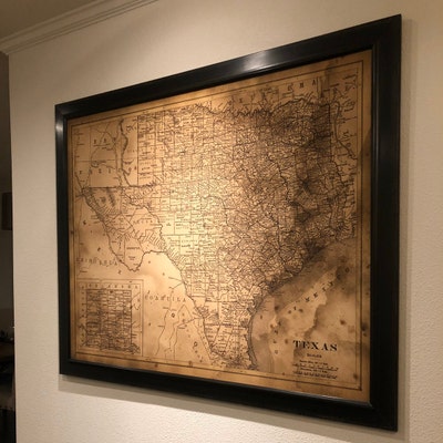 Texas Map : Vintage Texas Map Print Poster Circa 1913 Vintage Texas Map ...