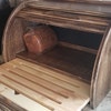 Ash Bread Box With a Cutting Board and Knife Holder, Crumbs Tray ...