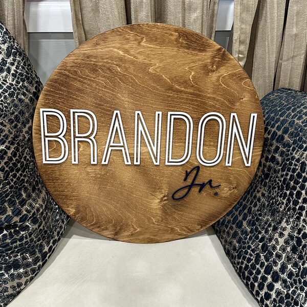 Custom Wood Baby Name Sign Letter Wall Art Kids Room Art Wall Art for ...