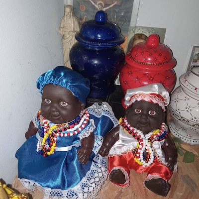 Jimaguas IBEYIS Ibejis With Soperas Santeria Santo Osha Ifa Yemaja ...