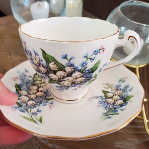 Vintage Sutherland Bone China Teacup and Saucer England Wide Bowl ...