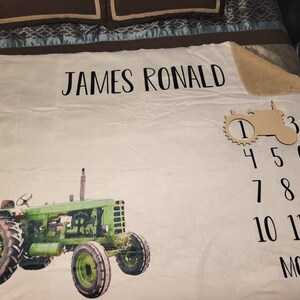 Tractor Birth Stat Sign, Birth Stat Sign, Round Wood Birth Stat Sign ...