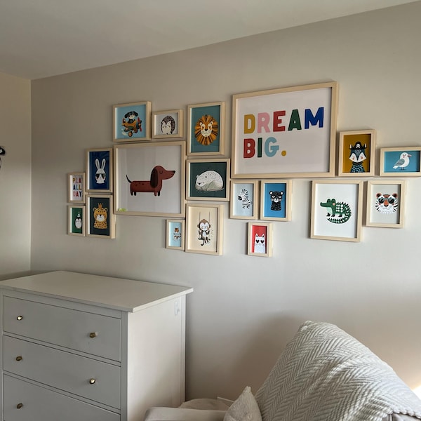 100 Kids Prints Bundle | Boys Room Prints | Eclectic Nursery Wall Art ...