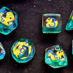 Ducky Dnd Dice Set Critical Role D20 Polyhedral Duck Dice - Etsy