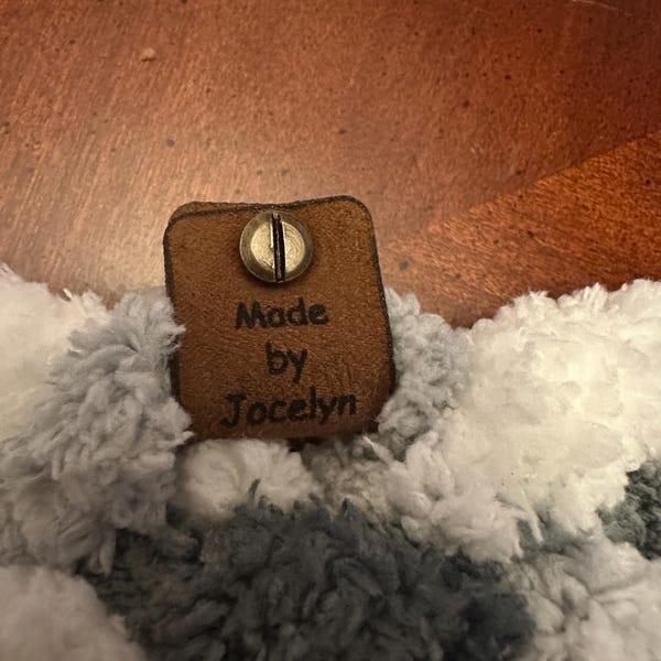 Custom Labels With Metal Rivet, Knitting Beanie Tags, Personalized ...