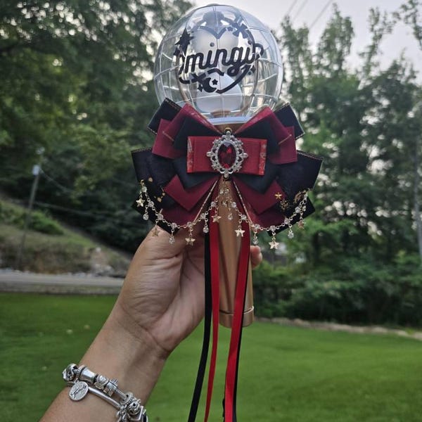 Light Stick Ribbon Bow, Handmade Ribbon Bow, Light Stick Accessory, Bow ...
