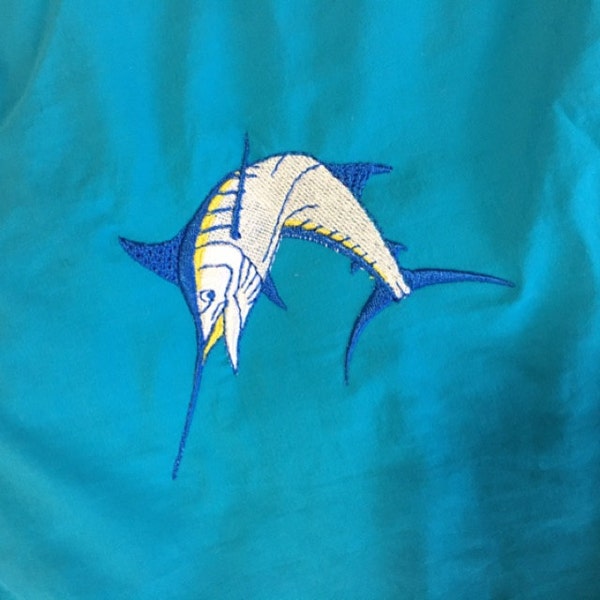 Marlin Fish Embroidery Design - Etsy