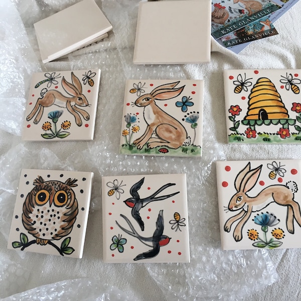 Individual Decorative Hand Painted Wall Tiles - Etsy