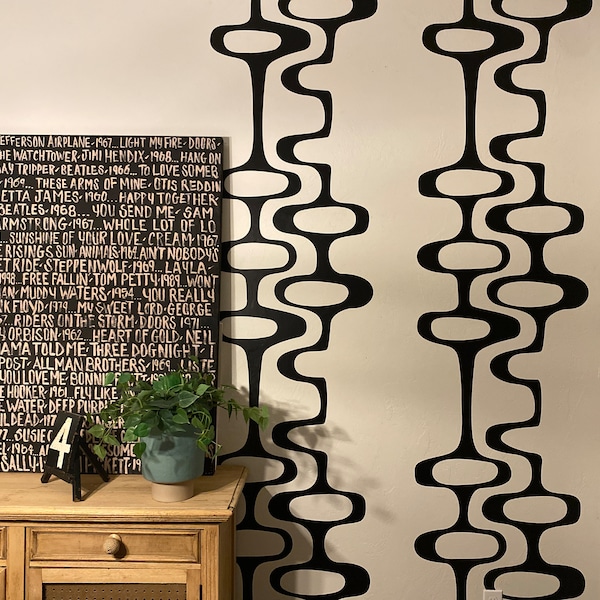 Mid Century Breeze Blocks, Modern Decals, Mid Century Decor, Mid Mod ...