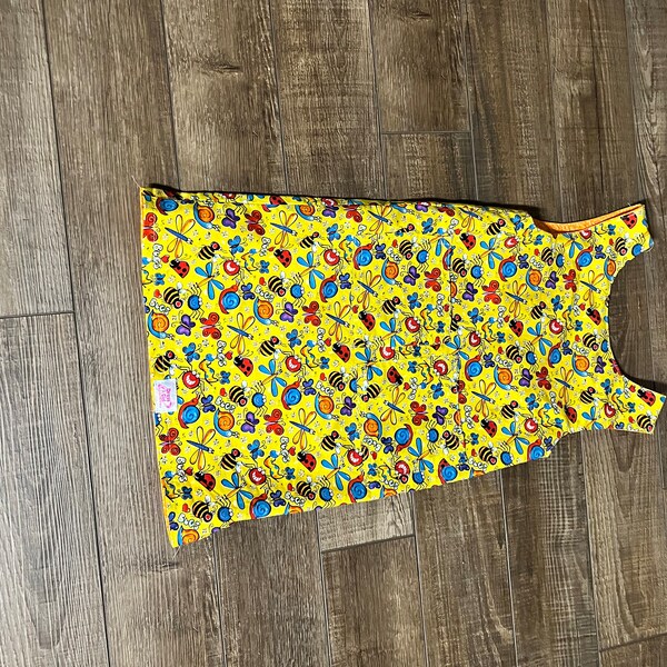 Easy Simple a Line Jumper Dress Sewing Pattern for Girls, Reversible ...