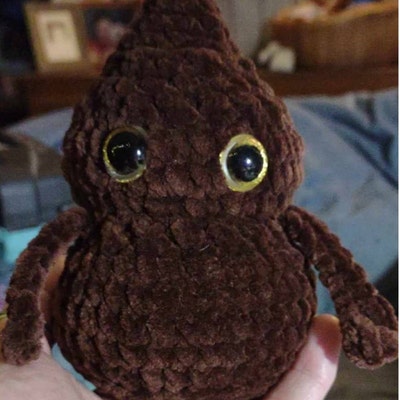 Poop Emoji Crochet Keychain Pattern, Amigurumi Positive Poop Crochet ...