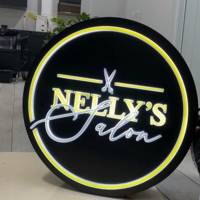 Backlit Sign Reception Logo Reception Sign Halo Lit - Etsy