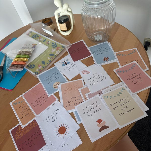 Sobriety Affirmation Cards, Recovery, Addiction Coping Skills ...