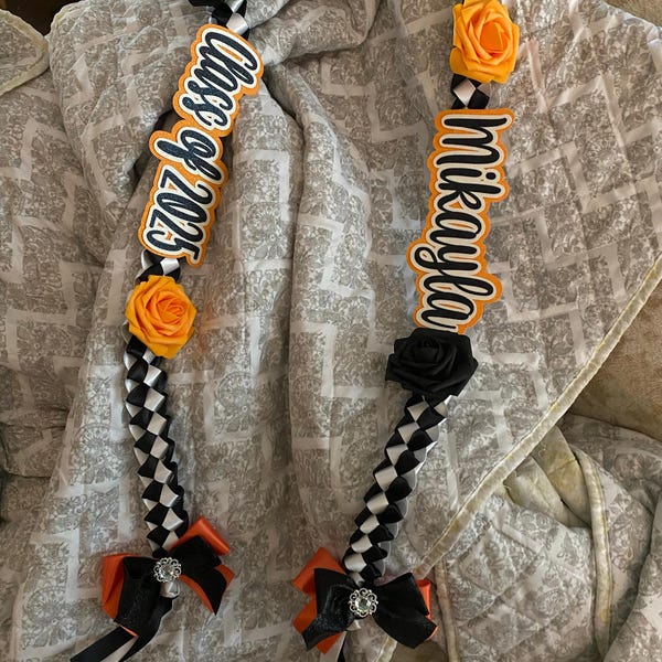 Customized Graduation Lei, Senior Recognition, Personalized Gift for ...