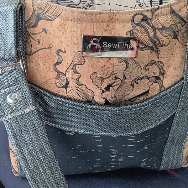 Mini Traveler Sling Pouch: by Kandou Patterns - Cork and Waxed Canvas ...