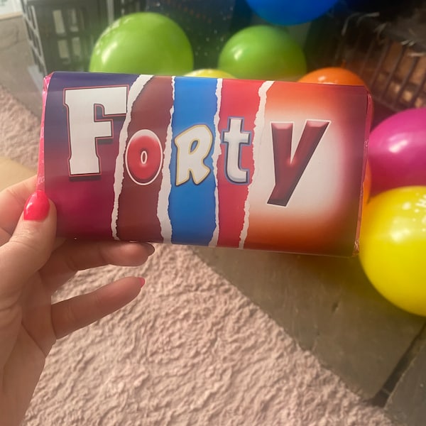 18th Birthday Funny Chocolate Bar Wrapper Personalised With Any Message ...