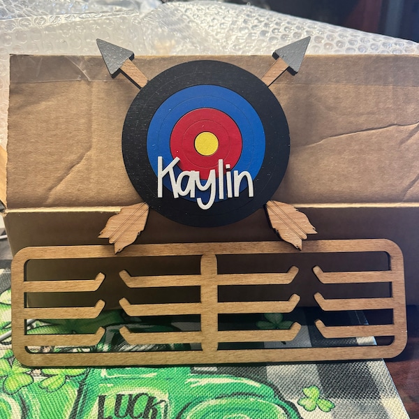 Personalized Archery Medal Holder: Wood Championship Award Display - Etsy