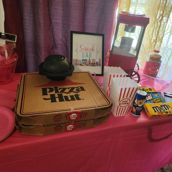 Snack Bar Sign, Treat Sign, Goody Sign, Printable, Pajama Party ...