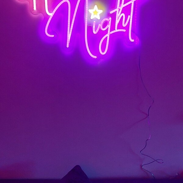 Heaven's Night Neon Sign | Custom Neon Lights Sign | Wedding Neon Sign ...