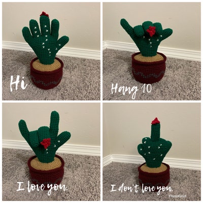 Cactus Hand CROCHET PATTERN / Amigurumi Cactus PDF English - Etsy