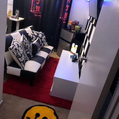 Cow Print Rug Black and White Tufted Rug Custom Animal Print - Etsy