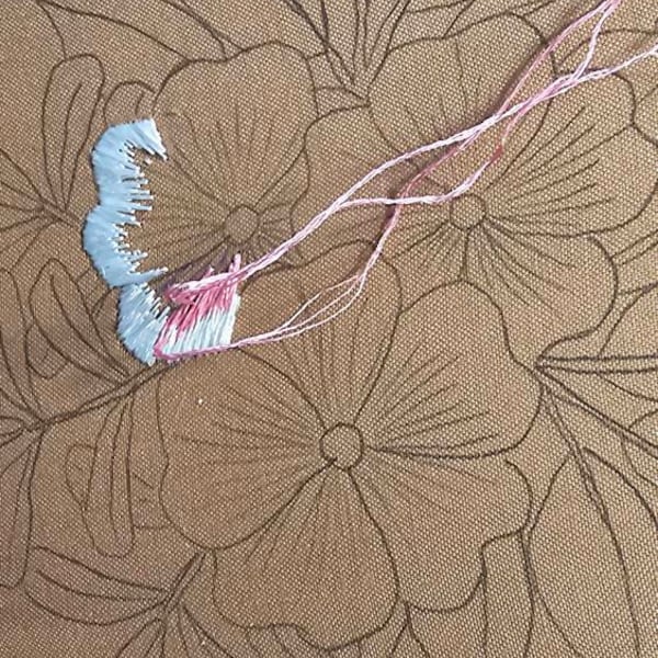 KIT219 Advanced Embroidery Kit, Lotus Pond and Carp Fishes Design by ...