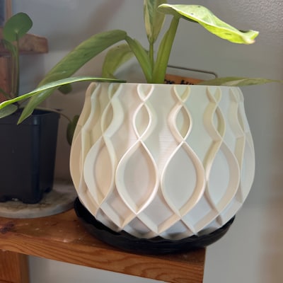 Plant Pot STL 3D Print File Model bellvere for Planters and Big Plant ...