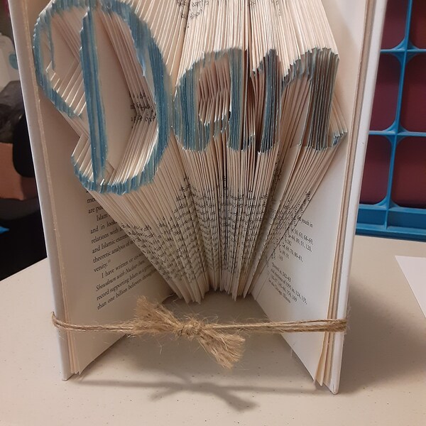 Personalised Book Folding Pattern Instructions. Customised Book Folding ...