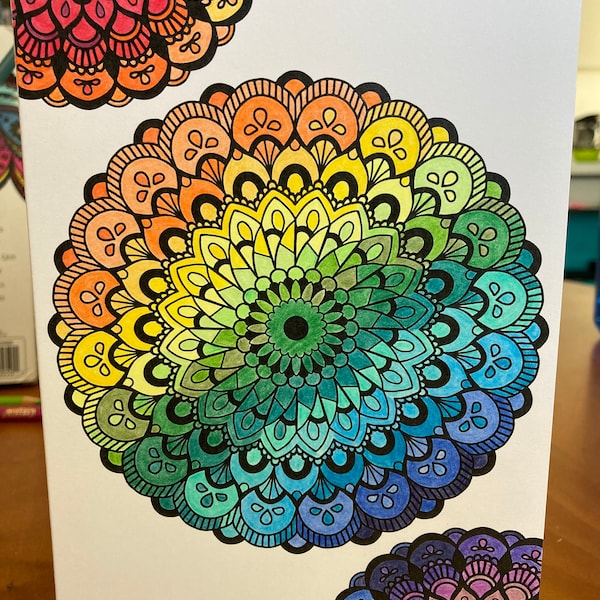 Printable Mindfulness Coloring Pages Positive Affirmation & Daily Focus ...