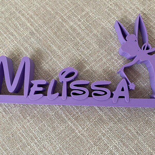 Customizable Disney Styled Name Plate, Personalized Desk Name Plate ...