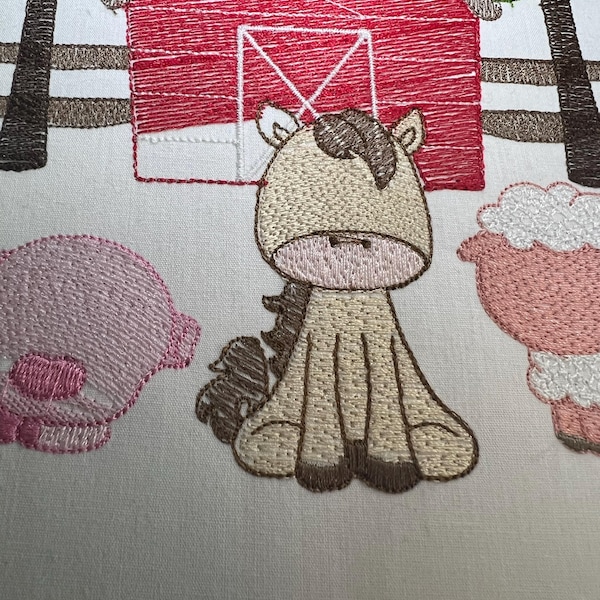 Cute Farm Embroidery Design, Animals Embroidery Design Machine, Safari ...