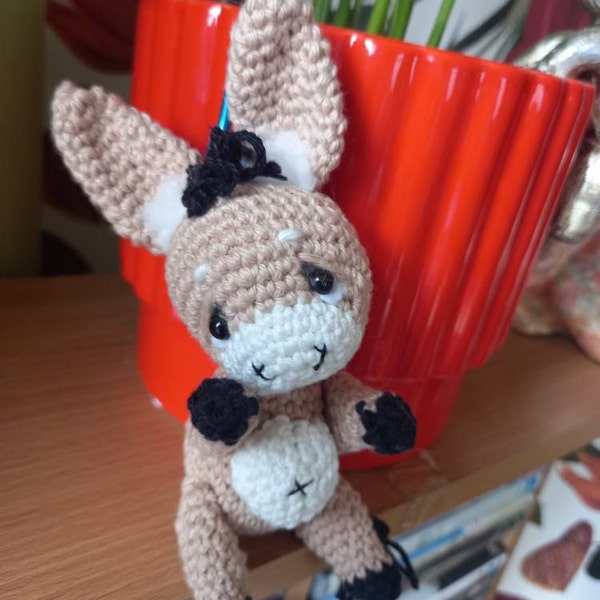 Crochet DONKEY Pattern Micro Donkey Amigurumi: Hook, Yarn, Love – Craft ...