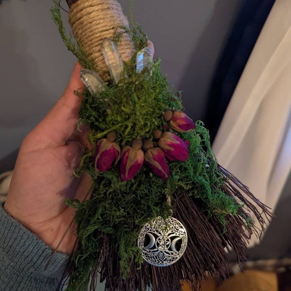 Altar Besom, Witches Besom, Celtic Witch Broom, Altar Broom, Cinnamon ...