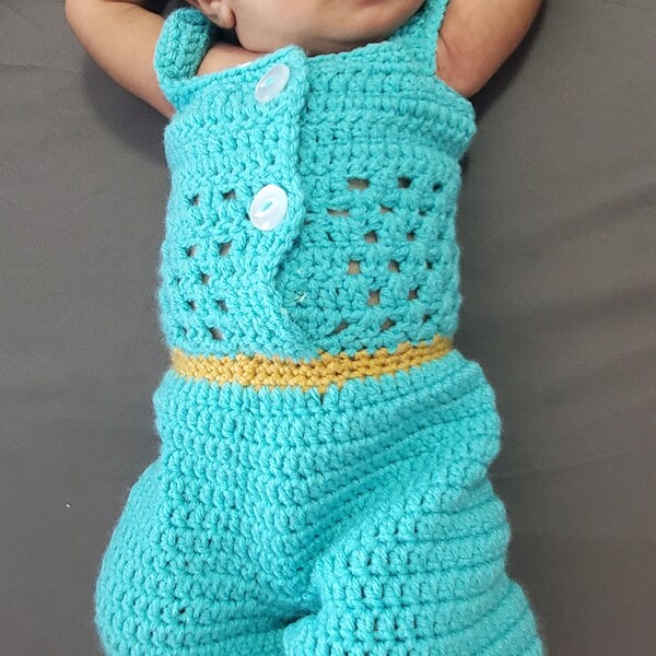 Crochet Disney's 'jasmine' Inspired Princess Jumper With Slippers- Size ...