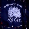 Wolf Patch - Embrace Your Anger - Feral Wolf - Original Design Printed ...