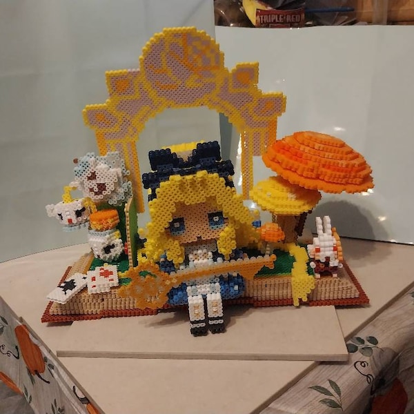 Set of 2 Stitch and Angel 3D Perler Bead Pattern Digital Instant ...