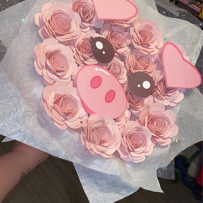 Ramo De Chanchito Paper Flower Bouquet Flower Bouquet Cow Paper Flower ...