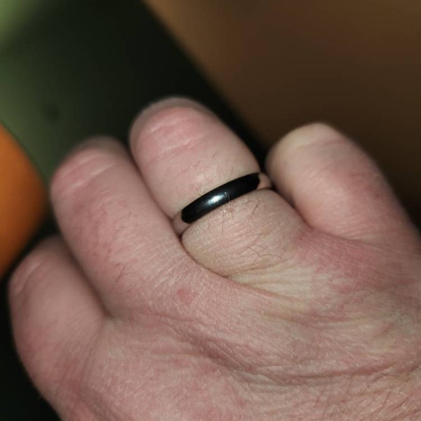 Simple Stainless Steel Ring, Basic Band, Size 7-13, Handcrafted Steel ...