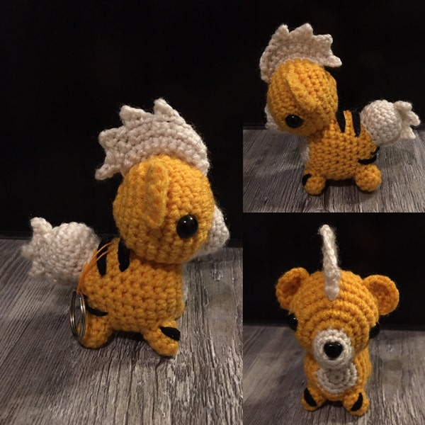 PDF PATTERN for Crochet Growlithe Amigurumi Doll Toy Plushie - Etsy