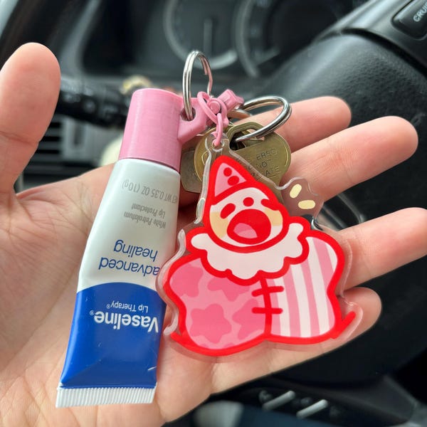 Cute Lil Clown Keychains // Acrylic 3in Keychain - Etsy