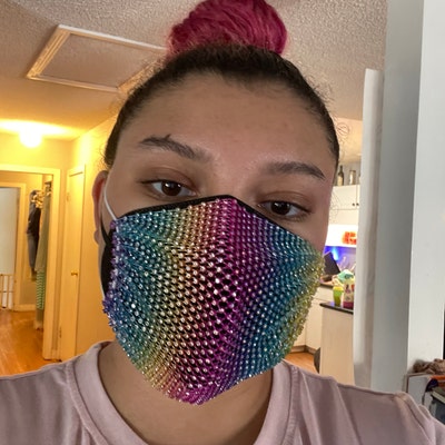 Studded Face Mask Spike Face Mask Made in the USA - Etsy