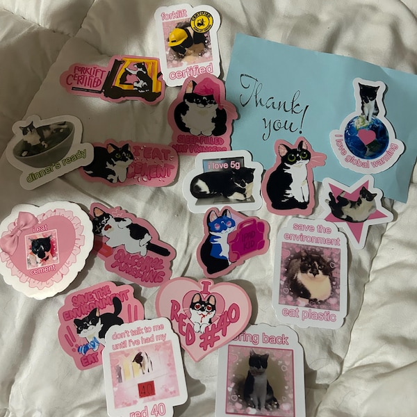 Save the Environment Eat Plastic Kittykittyivy Cute Cat Unisex Style T ...