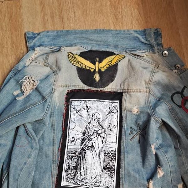 Virgin Mary Back Patch: Screen Printed Cotton Sew on Backpatch for ...
