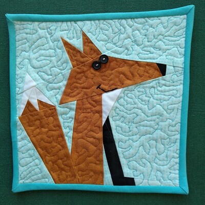 Foxy Paper Pieced Block Pattern in PDF - Etsy