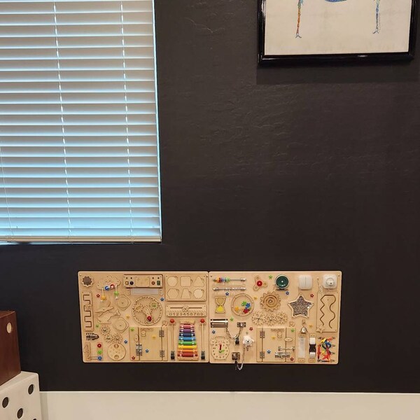 Busy Board, SUPER LARGE With Lights for Wall / Big Busy Board for ...