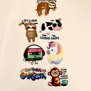 Monkey Business Sticker, Vinyl Stickers, Laptop Decal, Monkey Gift ...