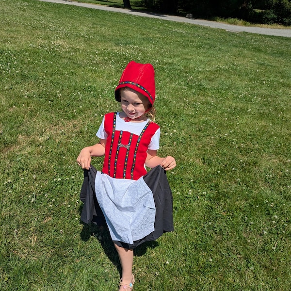 Baby/toddler/child's Norwegian Bunad Dress With Bonnet SHORT SLEEVE - Etsy